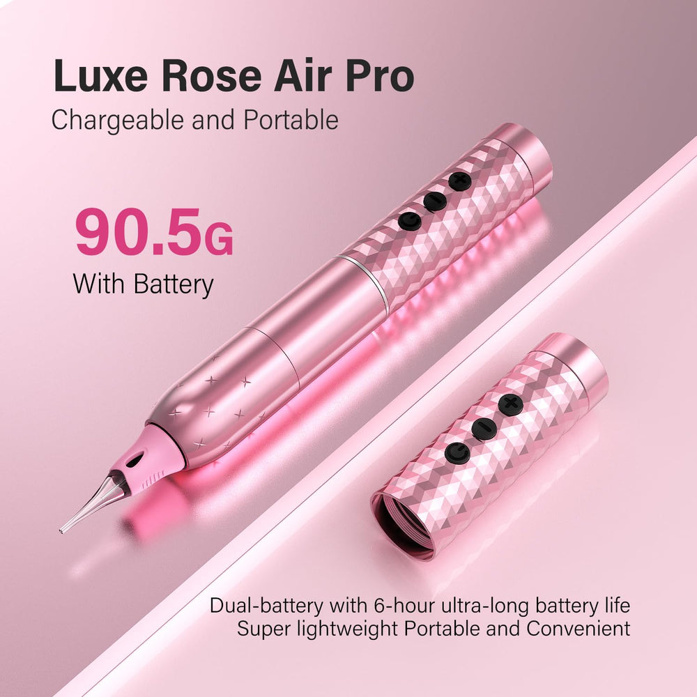 CHUSE PV6 Luxe Rose Air Pro Dual Batteries Wireless PMU Tattoo Machine